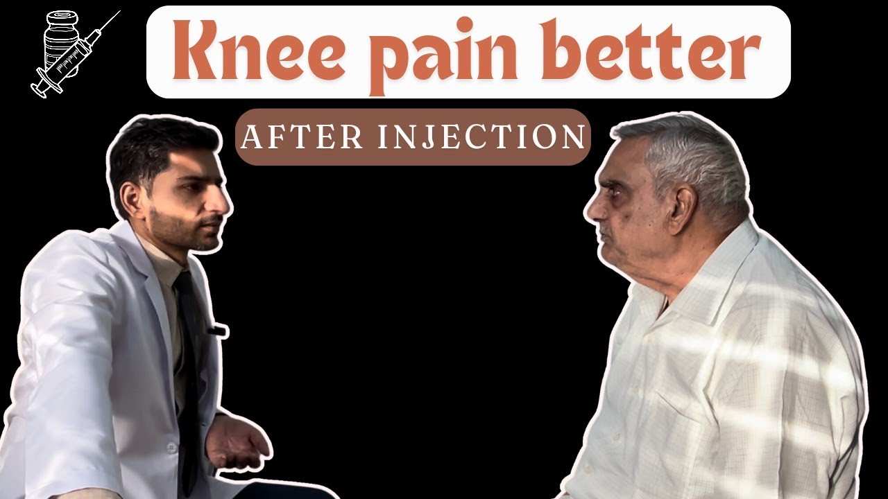Knee pain better after injection - YouTube