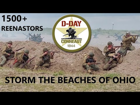 INSANE WW2 REENACTMENT!! 1500 Reenactors Invade Ohio. (D-day Conneaut ...