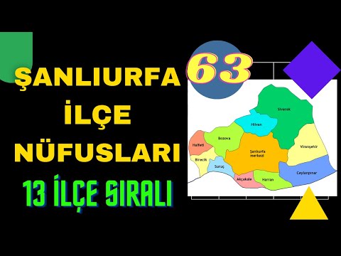 Şanlıurfa Nüfusu  - Şanlıurfa İlçe Nüfusları - Urfa Nüfusu Ne Kadar? - Siverek Nüfusu