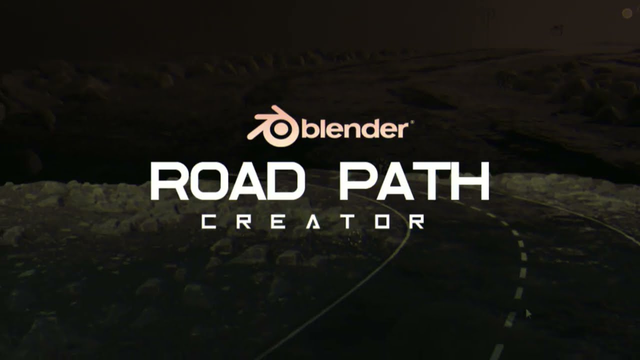 Draw Curved Path or Road in Blender - Road Path Creator Addon - YouTube
