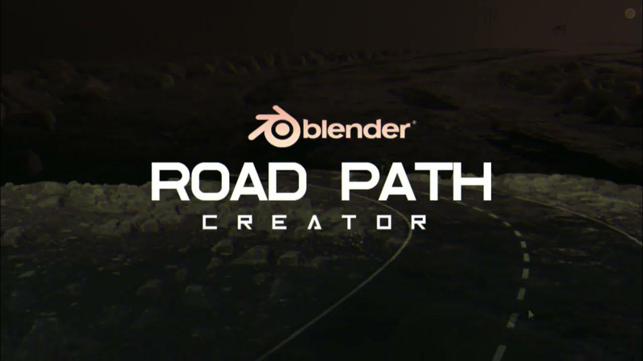Draw Curved Path or Road in Blender - Road Path Creator Addon - YouTube