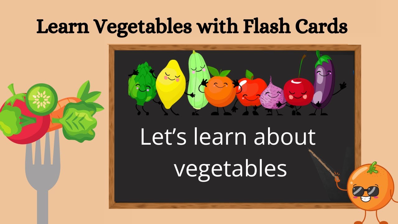 Vegetable Flash Cards for Toddlers and Kids | Fun Learning with Veggies ...
