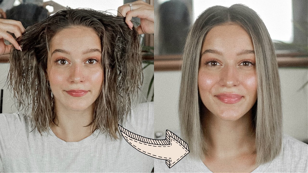 How To Get Silky Smooth Straight Hair | for textured hair - YouTube