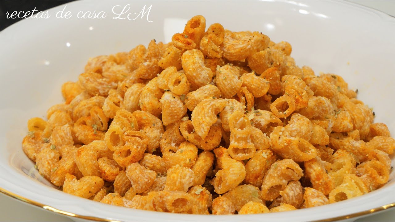 Mejor que las PAPAS FRITAS Pasta Crackers / Crispy Macaroni Snacks ...