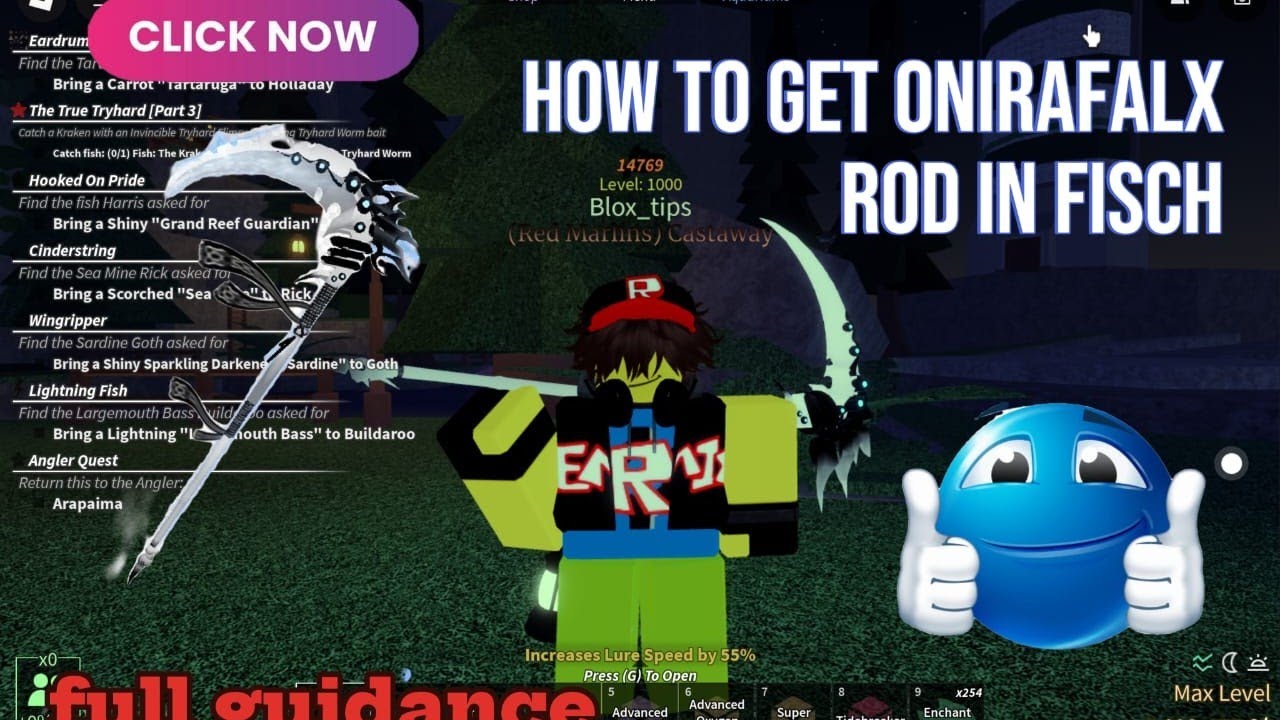 HOW TO GET ONIRIFALX ROD || FISCH || ROBLOX - YouTube