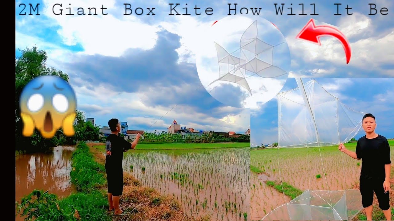 Thả Diều Hộp Khổng Lồ 2M | 2M Giant Box Kite How Will It Be | เล่นว่าวยักษ์ | Cometa de caja ...