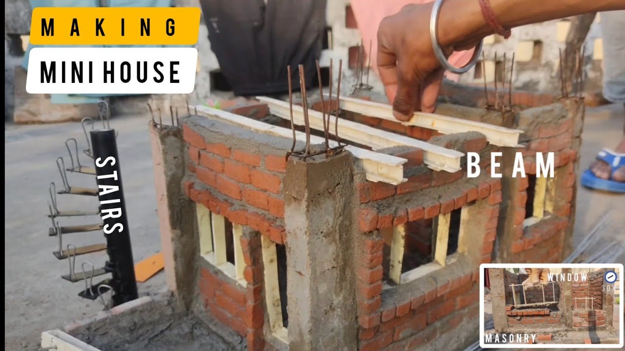 Making Mini House, Part-1 | Mini Constructions | Mini Bricks | Mini ...