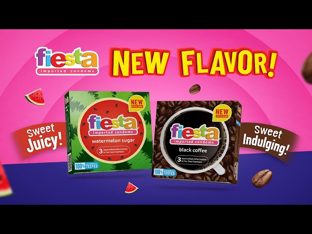 Fiesta Condom Logo Fiesta Condom Strawberry Vanguard Pharmacy