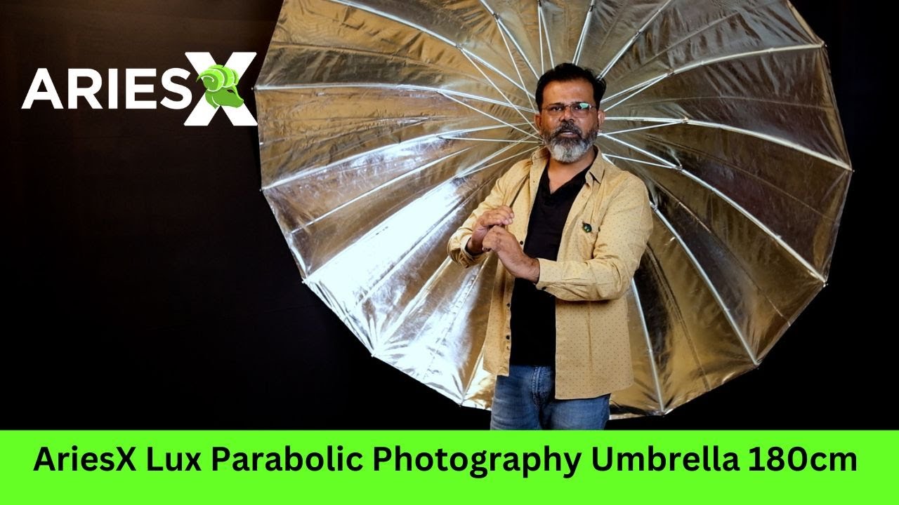 AriesX Lux Parabolic Photography Umbrella 180cm (Silver) - YouTube