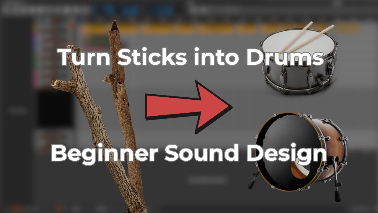 Making kick and snare sounds from sticks | Sound Design Tutorial - YouTube