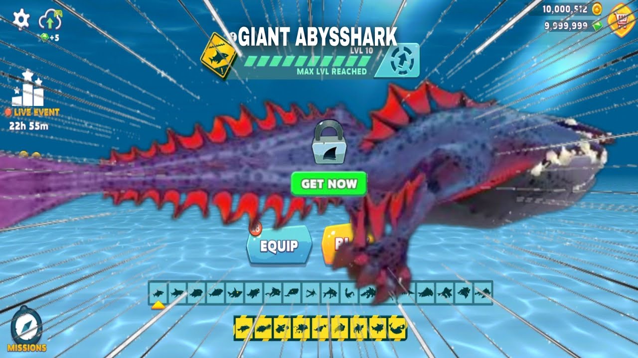 HUNGRY SHARK EVOLUTION - GIANT MONSTER ABYSSHARK - HUNGRY SHARK ...