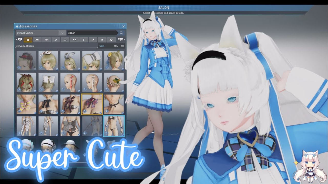 [PSO2:NGS] Making a cute Eminence in Shadow school outfit in the ngs ...
