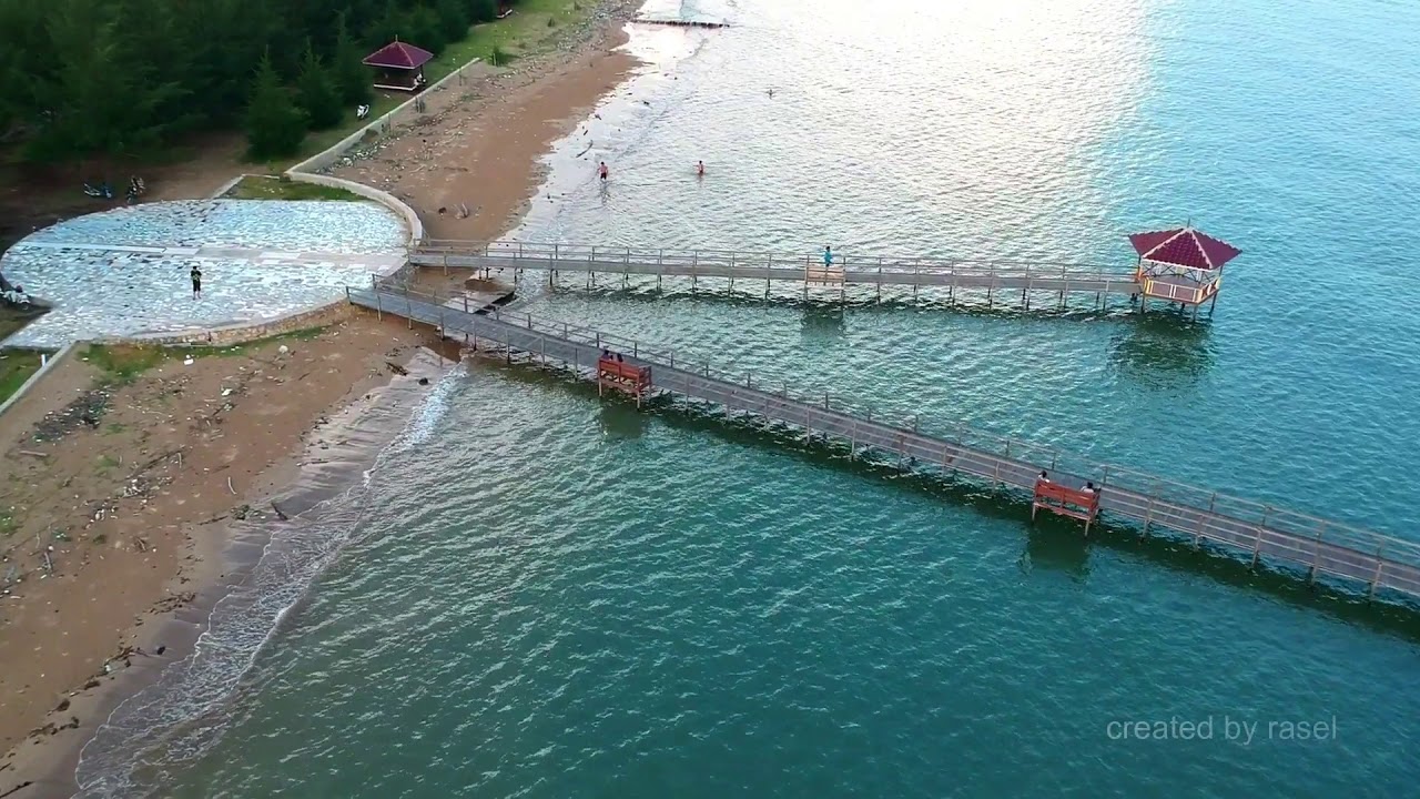 Pantai Kuala Samboja Footage drone - YouTube