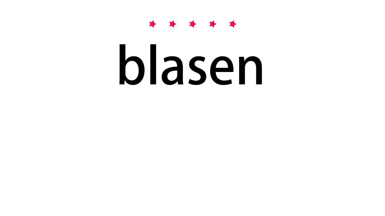 Blase Meaning