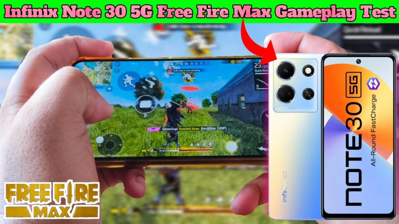 Infinix Note 30 5G Free Fire Max Gameplay Test || Infinix Note 30 5G ...