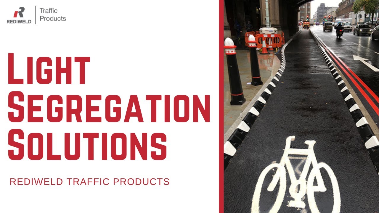 Cycle Lanes with various light segregation solutions | Rediweld Traffic ...