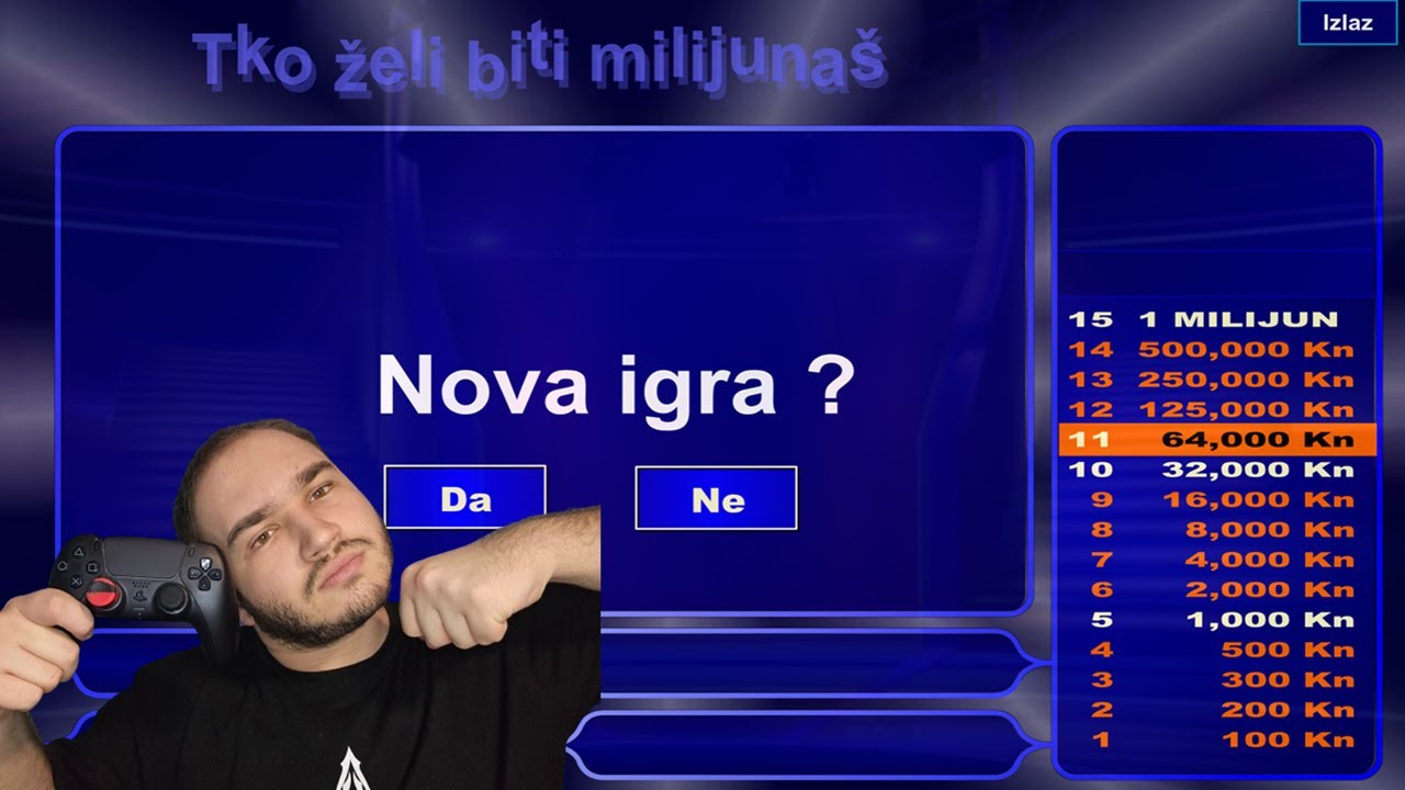 Milijunaš HR epizoda 1 *Pokušavam osvojiti milijun kuna* - YouTube
