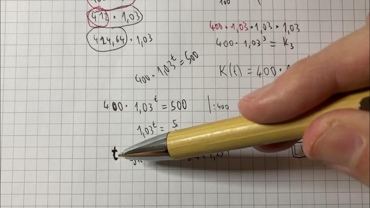 Exponentialgleichung systematisch gelöst - YouTube