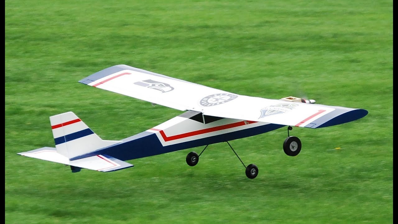 ValueHobby Aviator .40 (Glider Tug) Maiden - YouTube