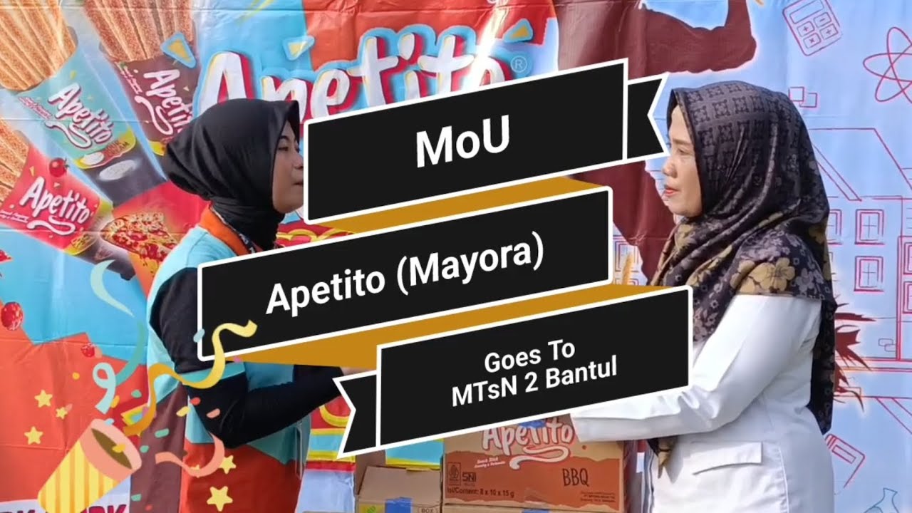 MoU Apetito (Mayora) Goes To MTsN 2 Bantul - YouTube
