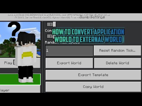 How to convert application world to external world??🧐🧐😱😱🤯🤯#minecraft # ...