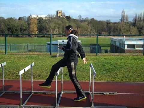 Hurdle step overs - YouTube