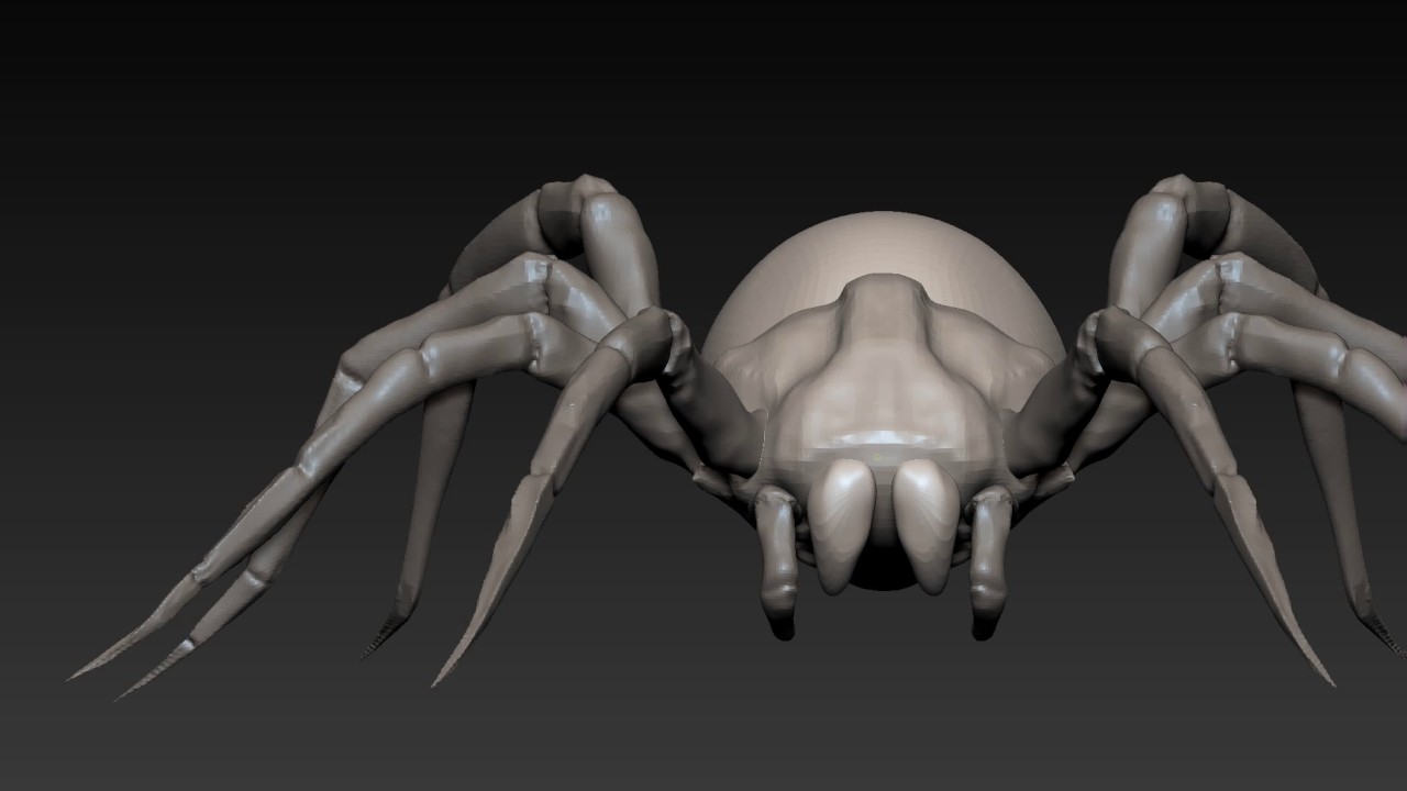 Spider zbrush speedsculpt - YouTube