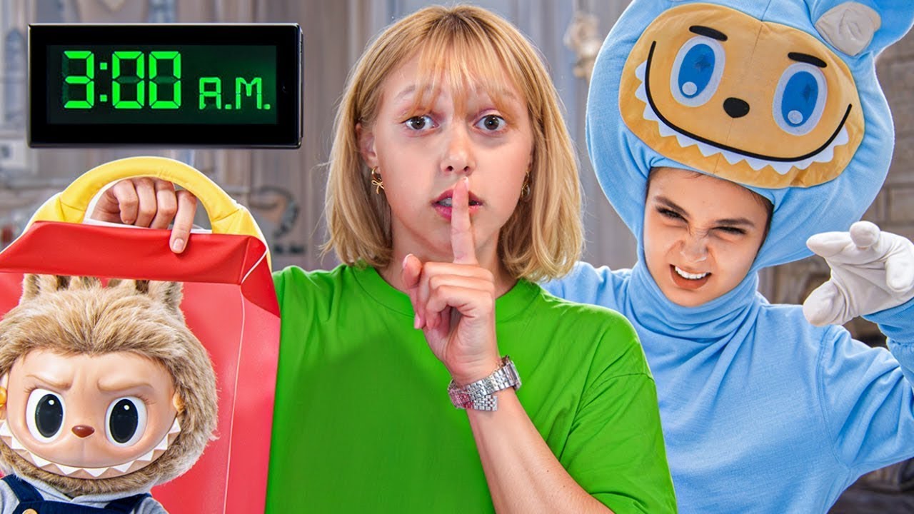 NIGDY NIE OTWIERAJ Happy Meal Labuby o 3 w Nocy 💥🎁 Challenge 🤩 - YouTube