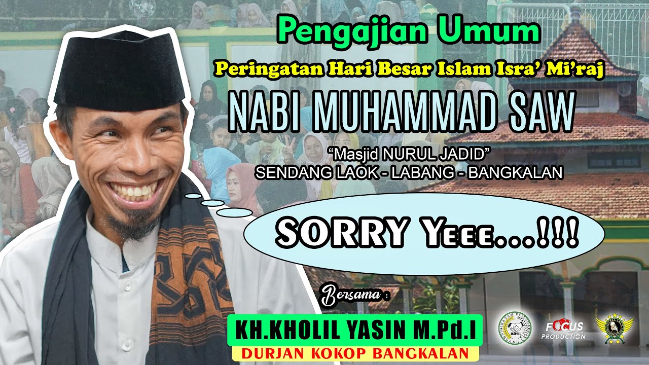 TERBARU 2024 KH.KHOLIL YASIN MASJID NURUL JADID Sendang Laok || Isra'Mi ...