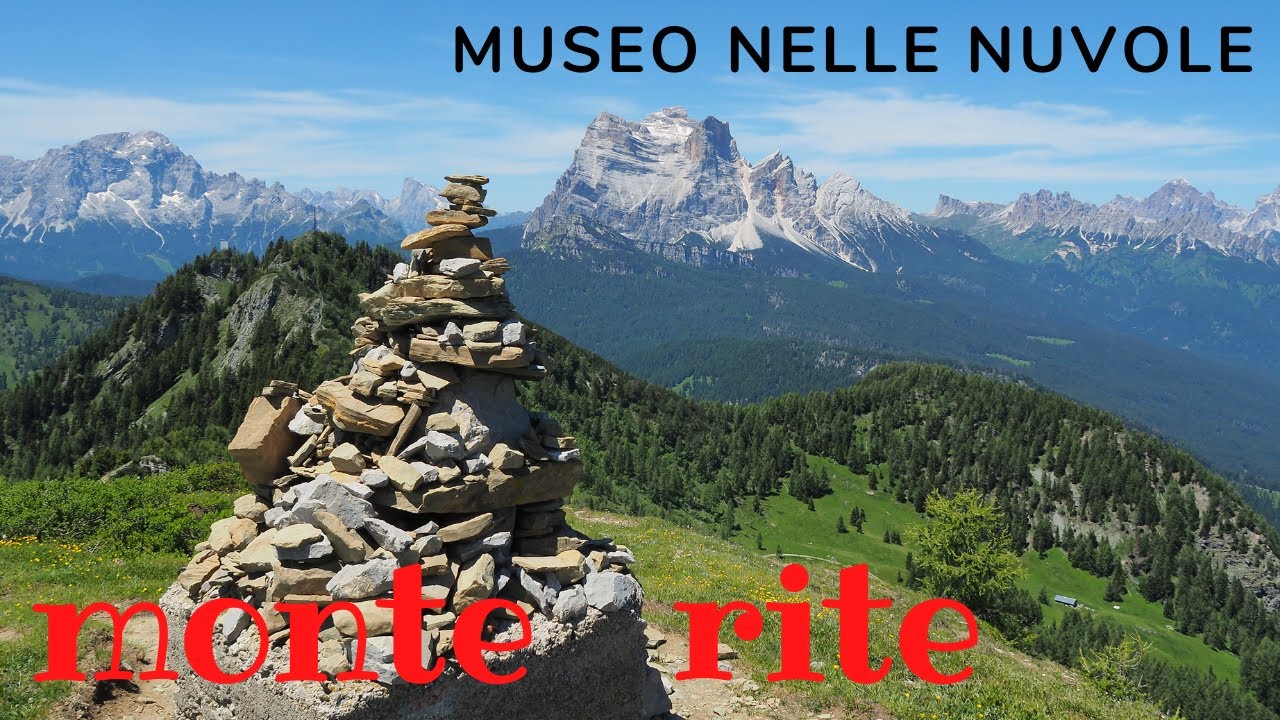 museo nelle nuvole al monte Rite e rifugio Dolomites 2183mt - YouTube