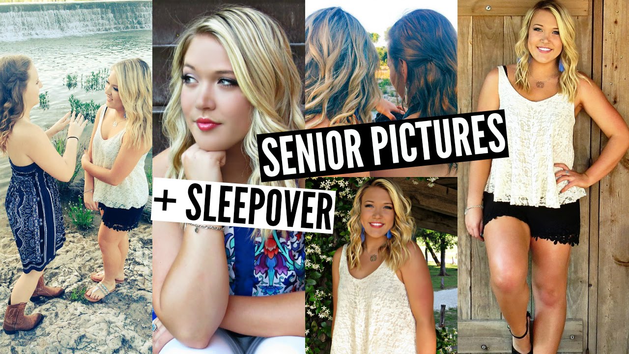 Senior Pictures + Sleepover! - YouTube