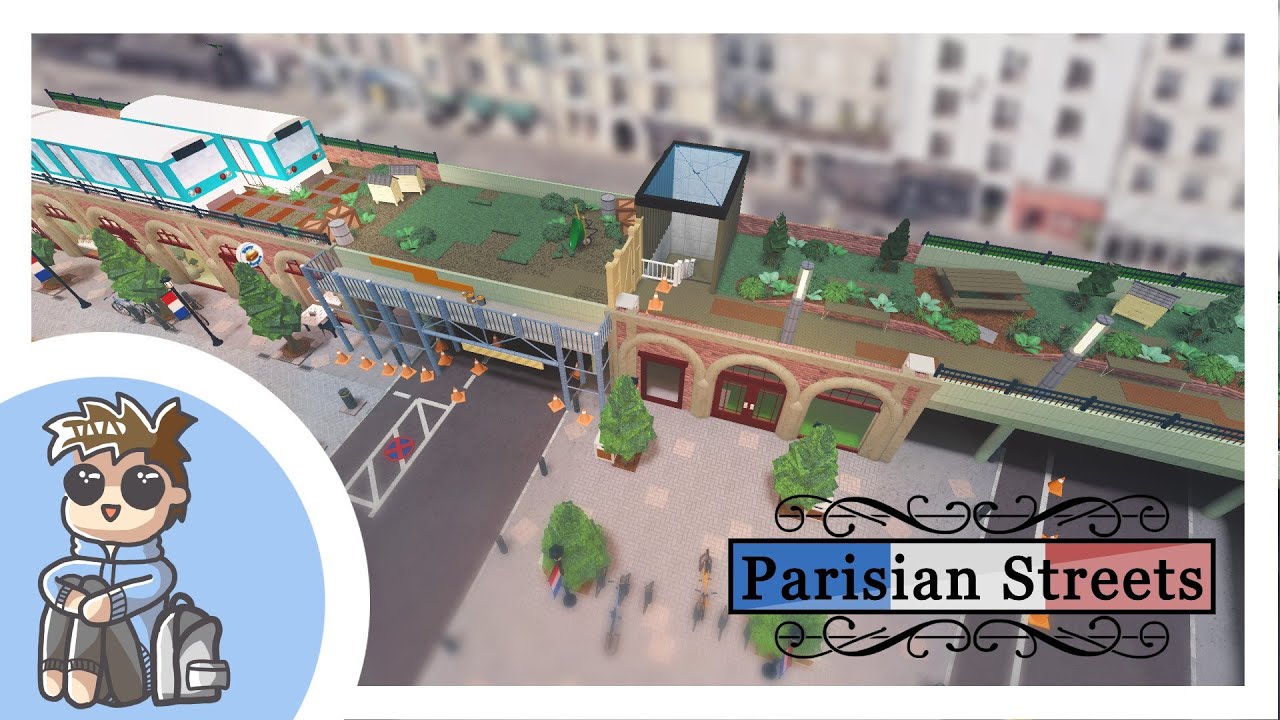 [Bloxburg] [Parisian Streets] [Rail Park] SPEEDBUILD - YouTube