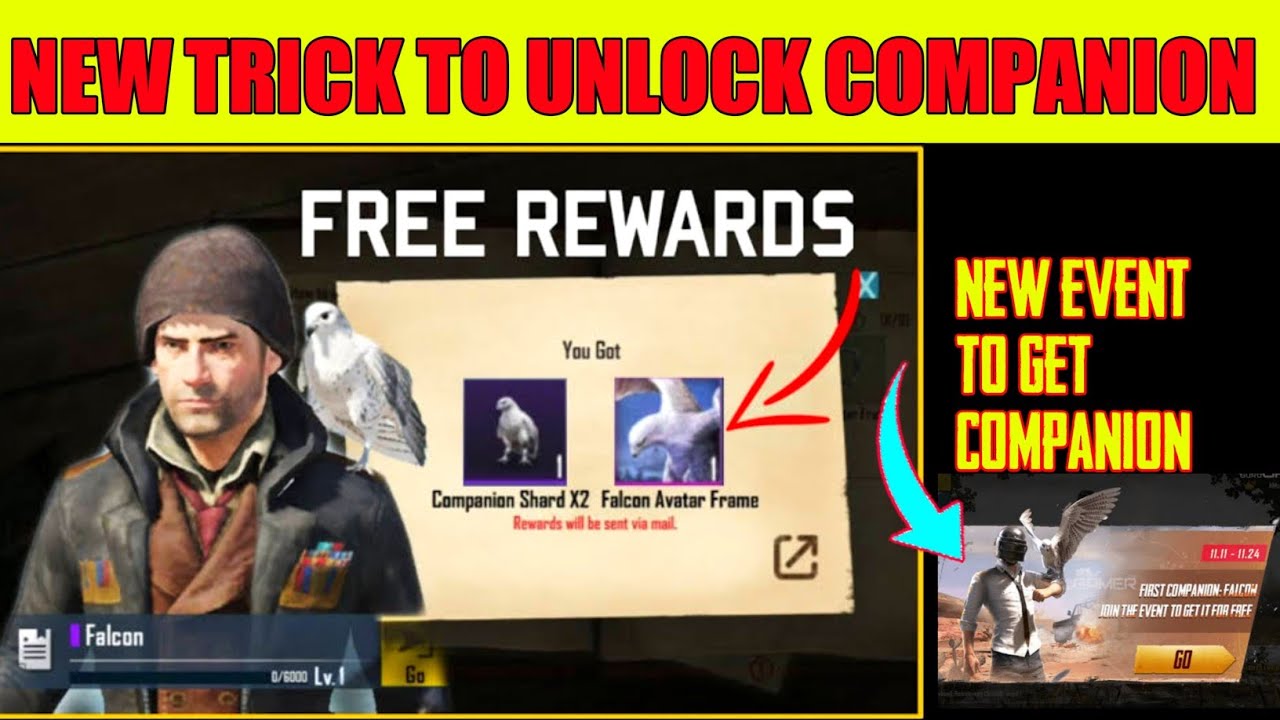 HOW TO UNLOCK COMPANION IN PUBG MOBILE LITE | FREE COMPANION IN PUBG ...