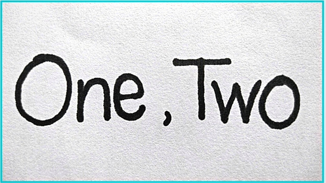 One, Two, Three, Four Writing / 1 2 3 4 // #writerose_handwriting - YouTube