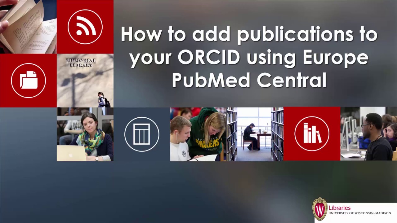 How to add publications to your ORCID using Europe PubMed Central - YouTube