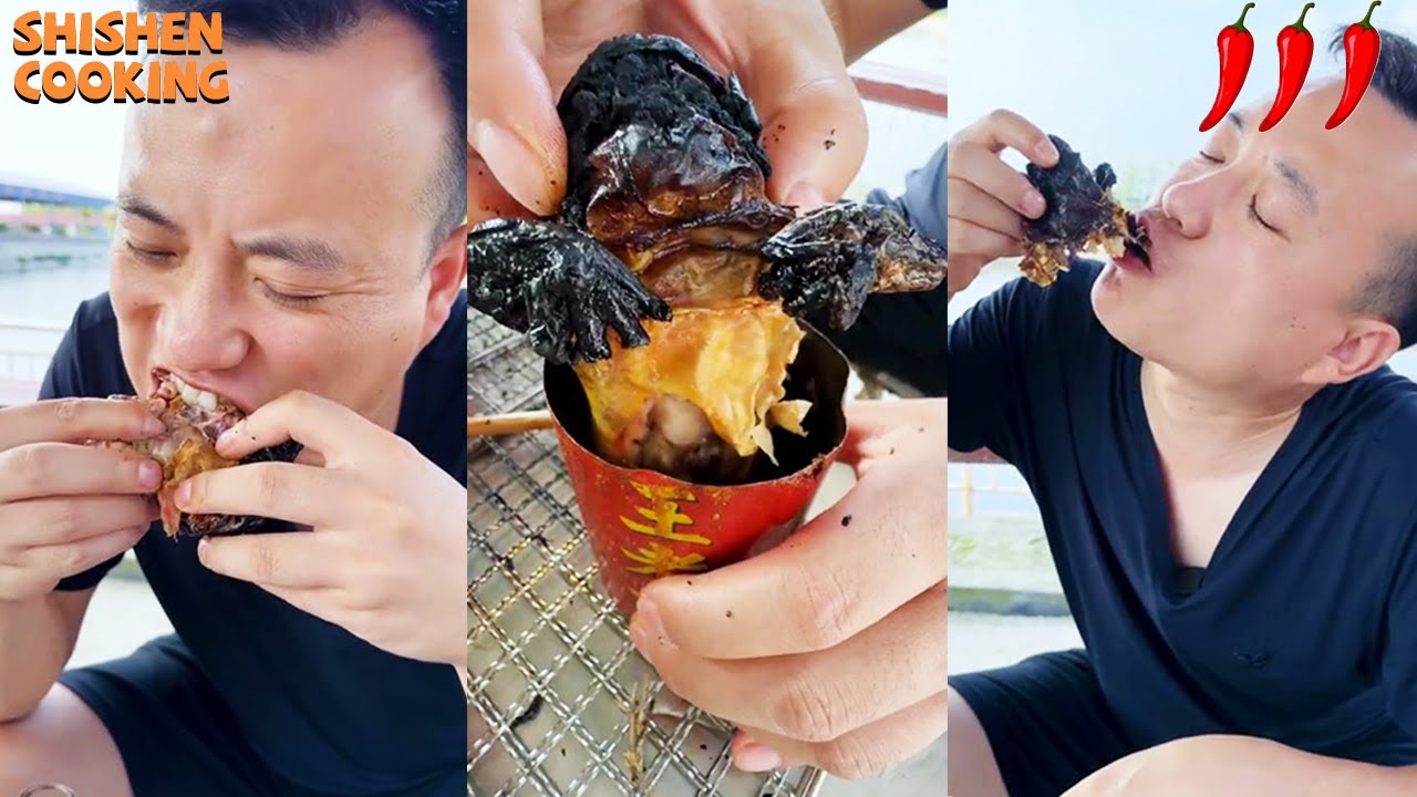 Roast Bullfrog | Chinese Food Eating Show | Funny Mukbang ASMR - YouTube