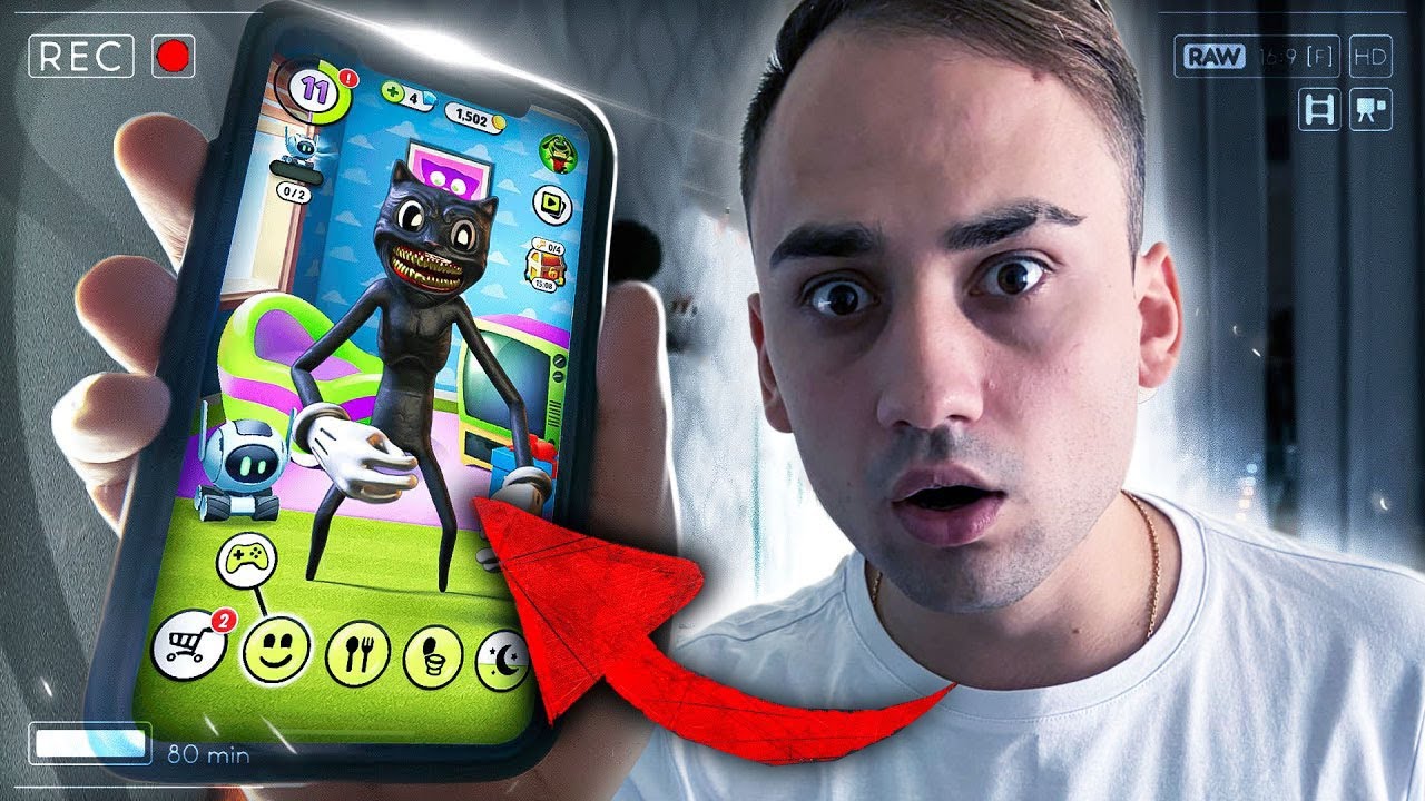 CARTOON CAT a aparut in jocul TALKING TOM la ora 3 dimineata! CARTOON ...