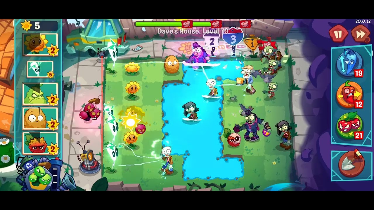 Plants vs Zombies 3 - Level 79 - YouTube