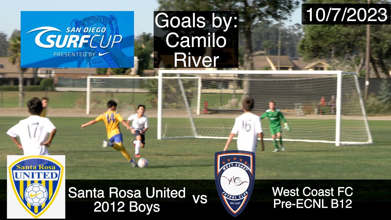 Santa Rosa United 2012 Boys vs West Coast FC Pre-ECNL Highlights Loss 5 ...