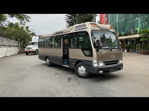 Huyndai county 29 chỗ Tracomeco tìm số khung số máy - YouTube