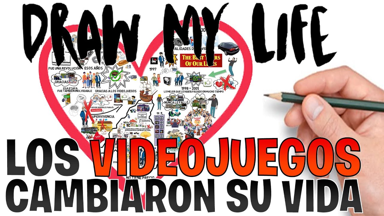Los VIDEOJUEGOS CAMBIARON Su VIDA 🎨 Draw Your Life 💔 - YouTube