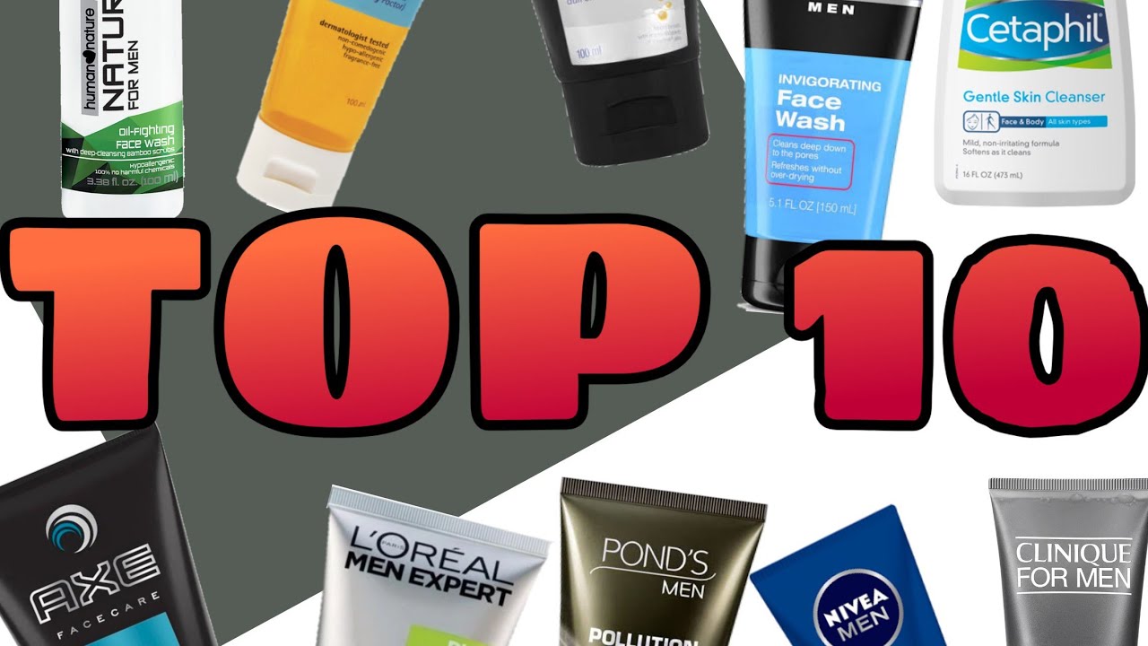 Top 10 Best Facial Wash for Men - YouTube
