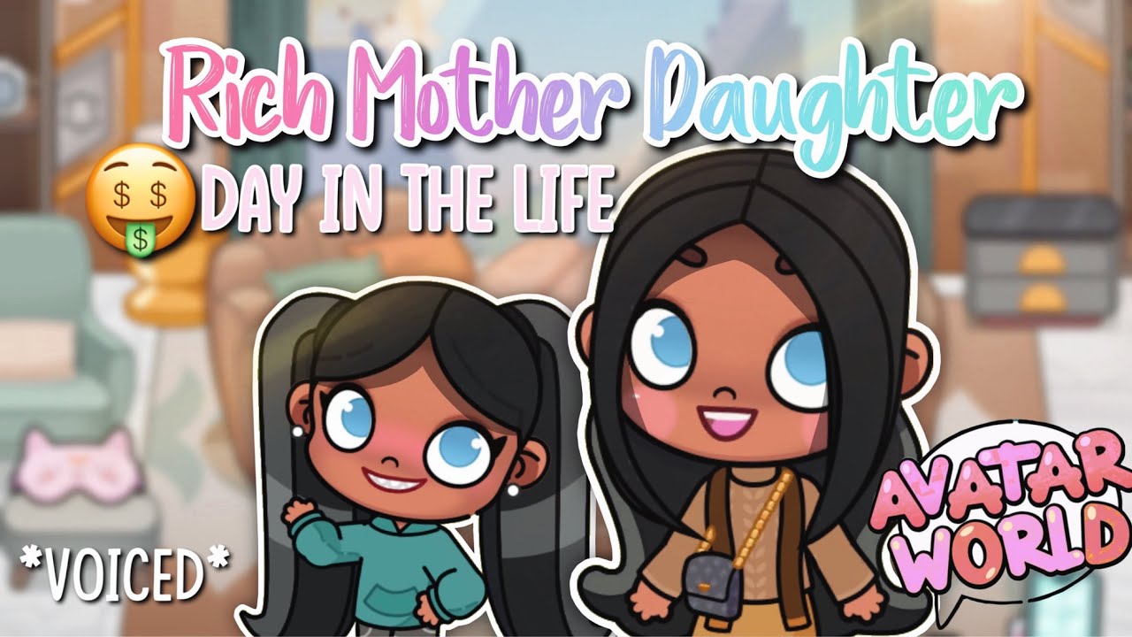 🤑🌟 RICH MOTHER DAUGHTER DAY IN THE LIFE 🛍️ *AESTHETIC* AVATAR WORLD ...