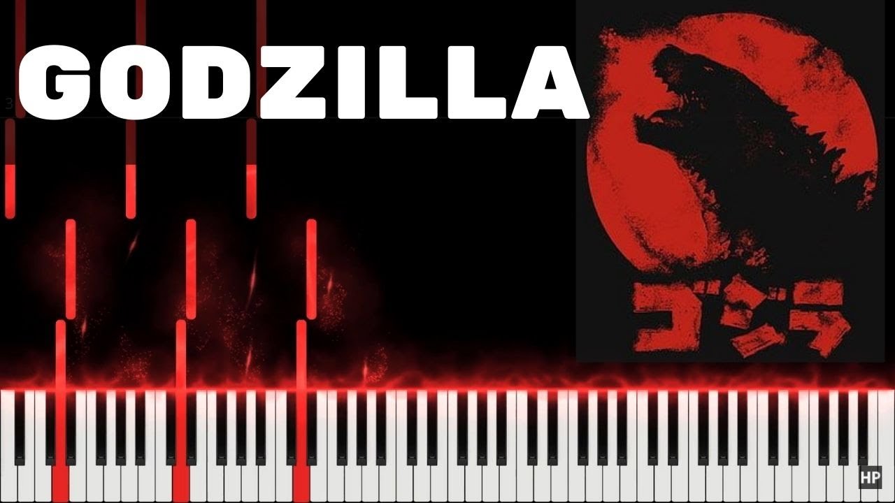 Godzilla Classic Theme - Piano Tutorial - YouTube