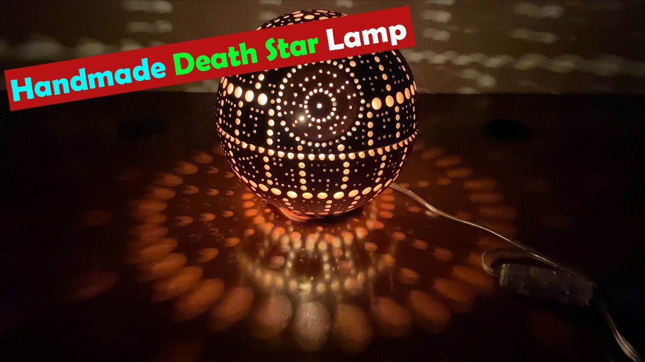 Handmade Ceramic Death Star Lamp -- Gadgetify - YouTube