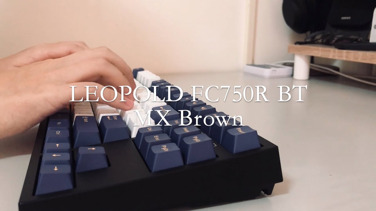 Leopold FC750R [ MX BROWN ] Typing Sound - YouTube