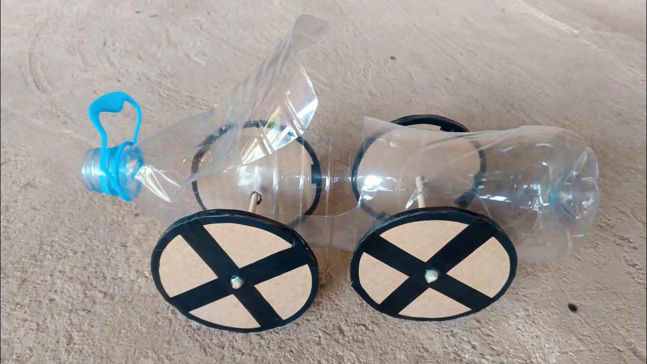 How to make Propeller cars from plastic bottles - YouTube