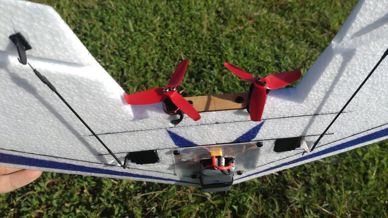 Rainbow wing 800mm - 4CH Twin 1106 6000kv 2s - YouTube