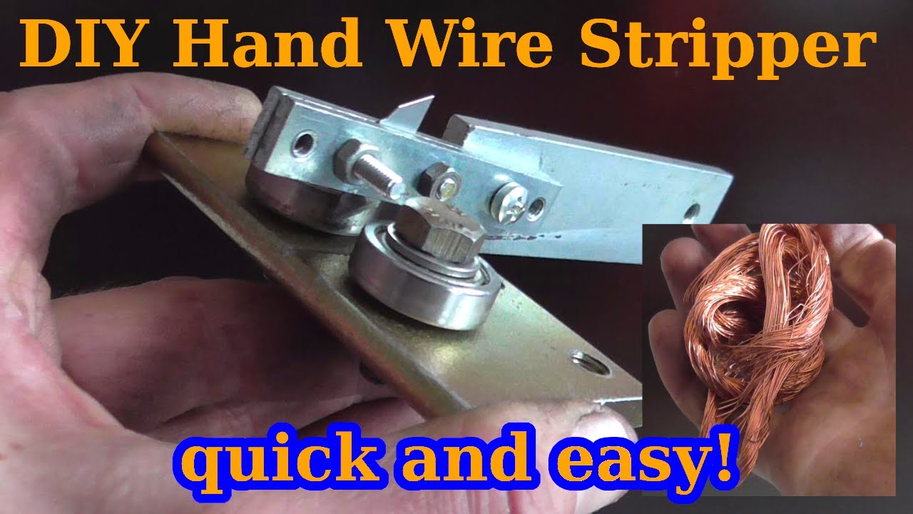 DIY Hand Wire Stripper - Strip Copper Cables Quick & Easy! - YouTube