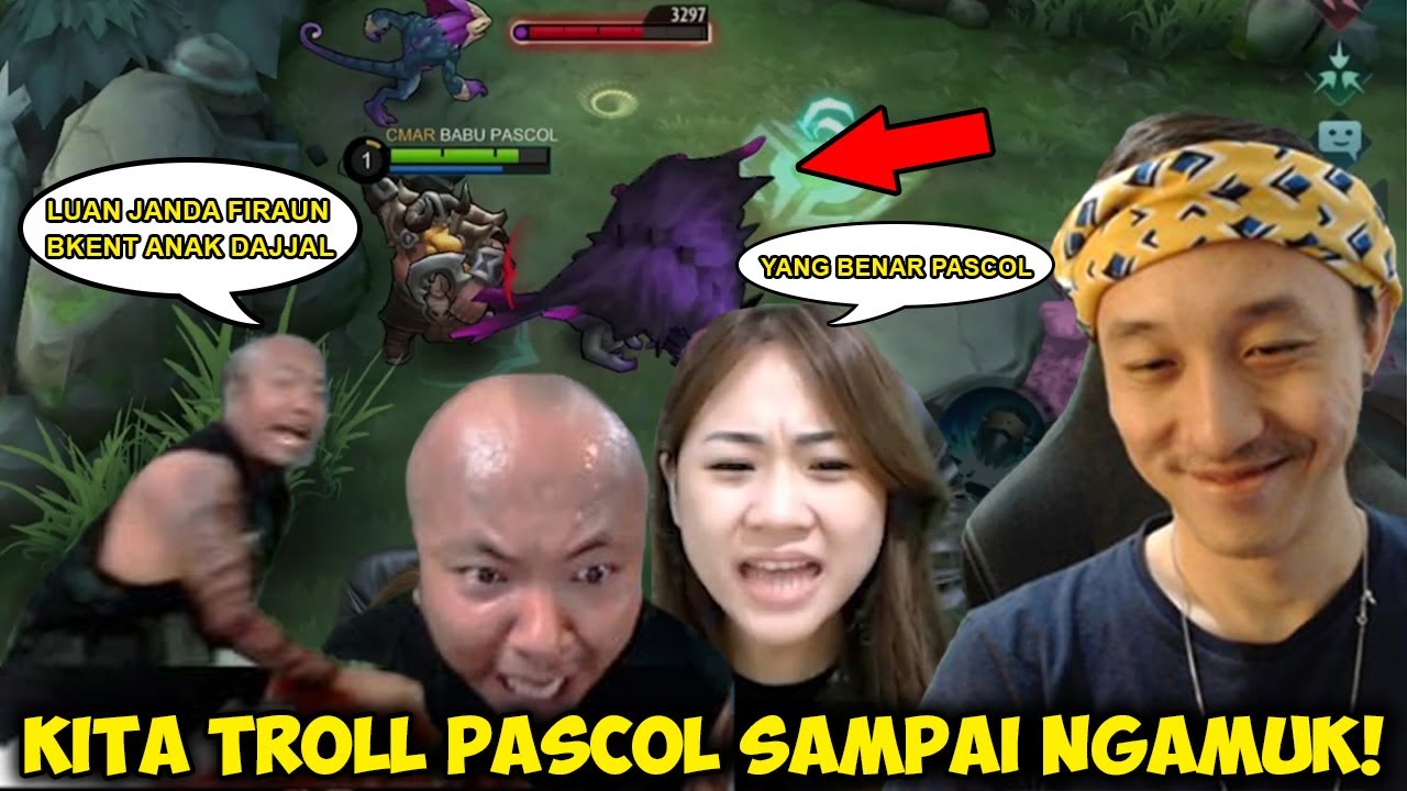 KITA TROLL PASCOL SAMPE NGAMUK! DIA MARAH ABIS ITU KENA MENTAL KNPA YA ...